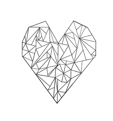 Doodle 44/365 - Geometric Heart (in progress) - Tanya Madoff
