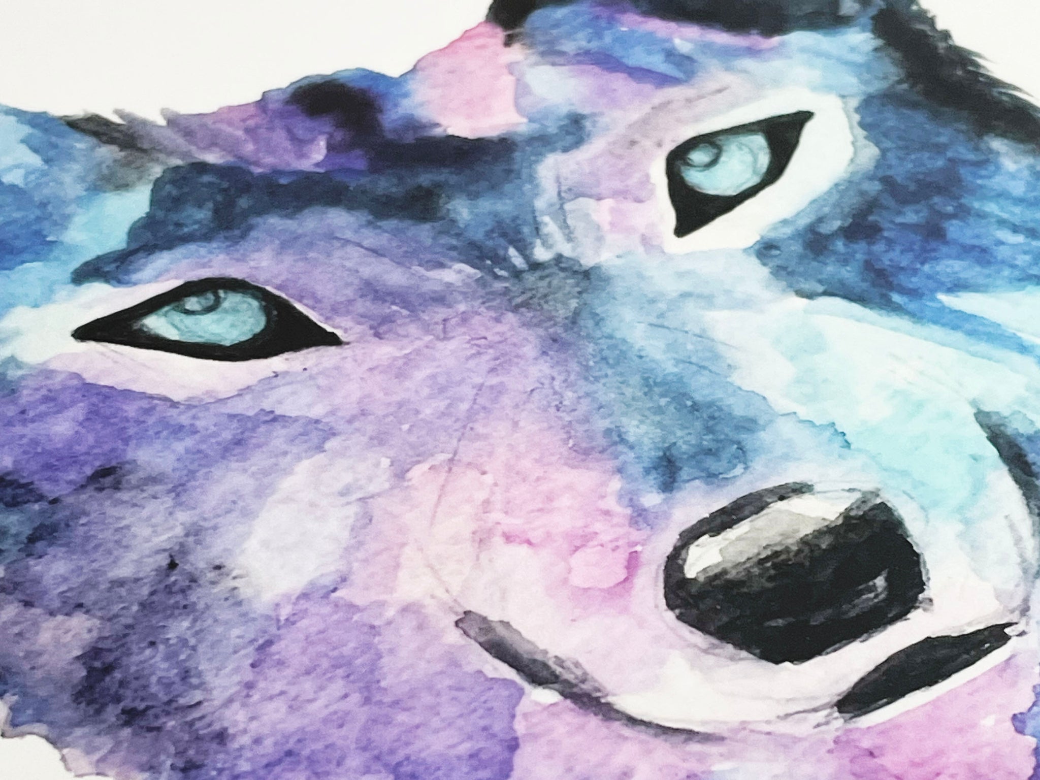abstract wolf art